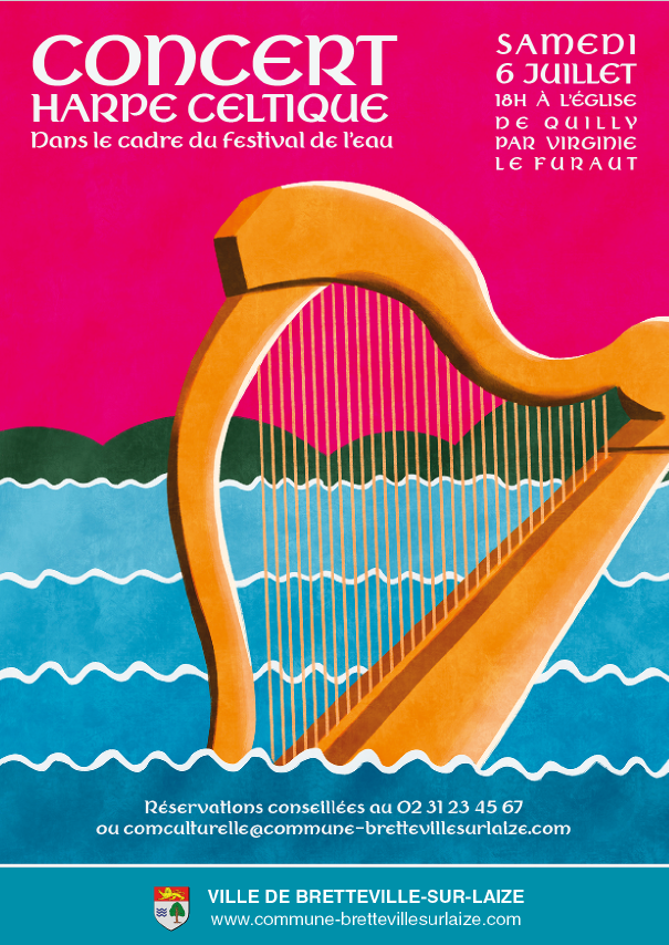 » Concert de harpe celtique et atelier créatif à Bretteville-sur-Laize