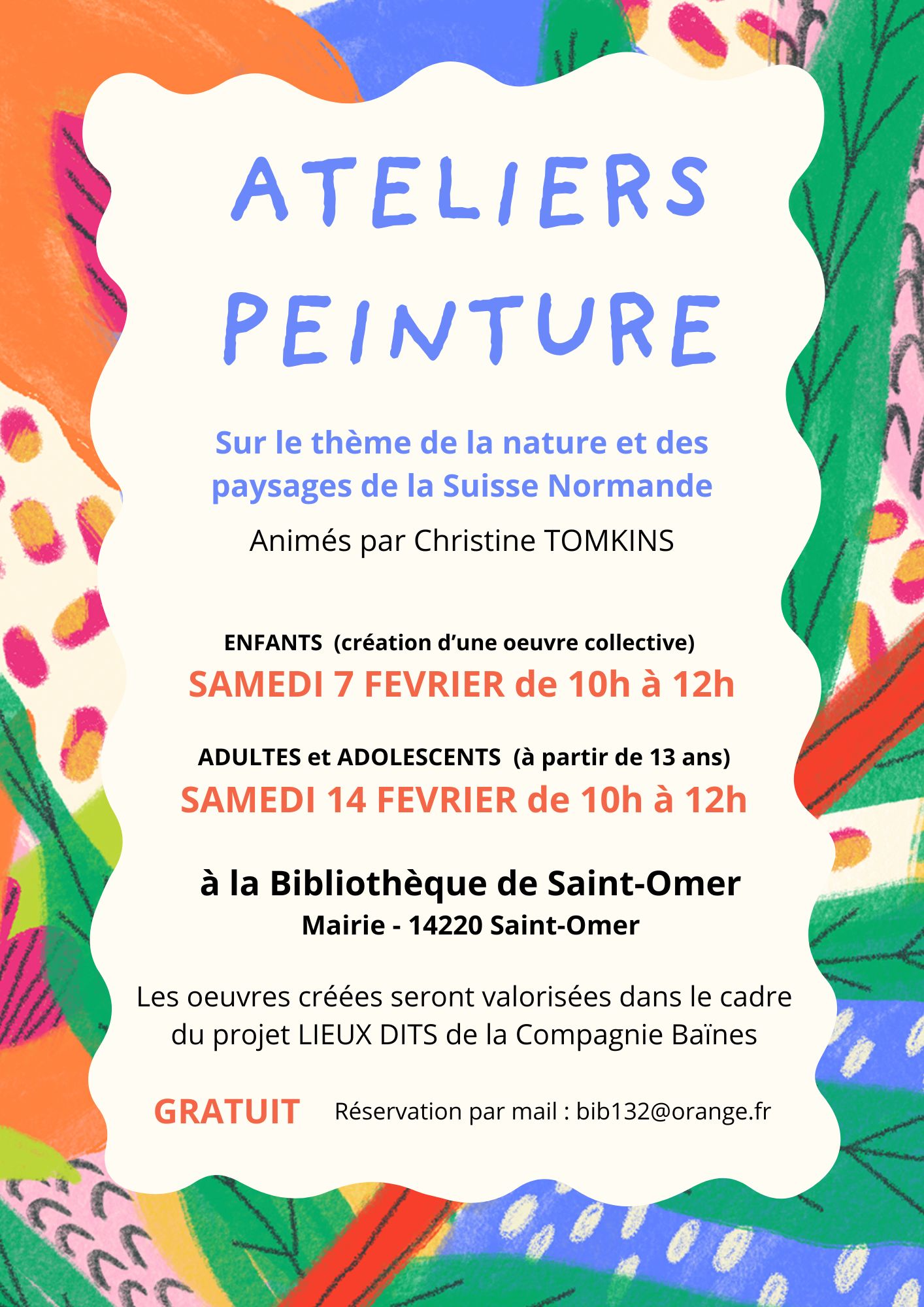 » Ateliers peinture à la bibliothèque de Saint-Omer